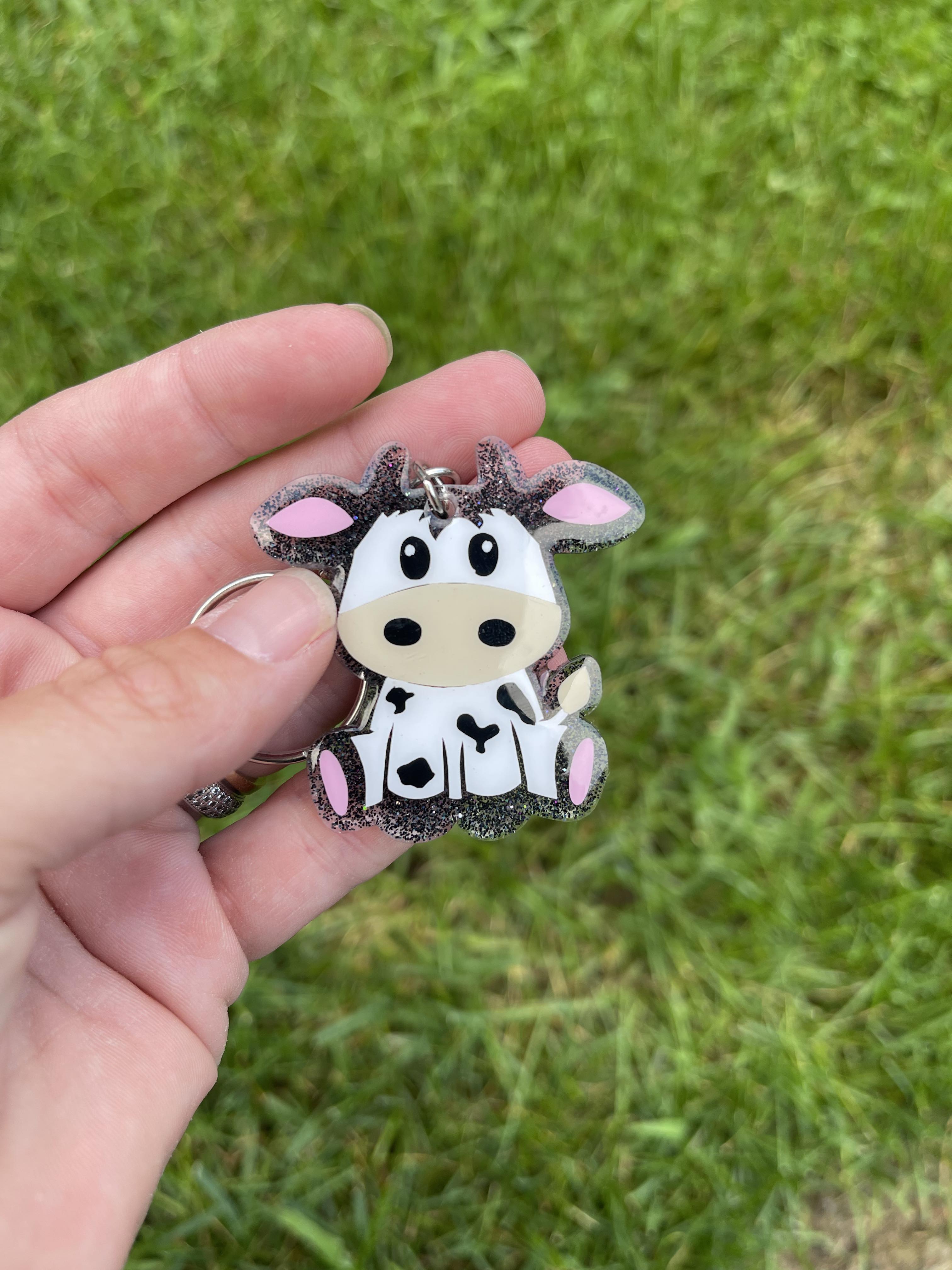 Cow Keychain – Mad Hustle Designs